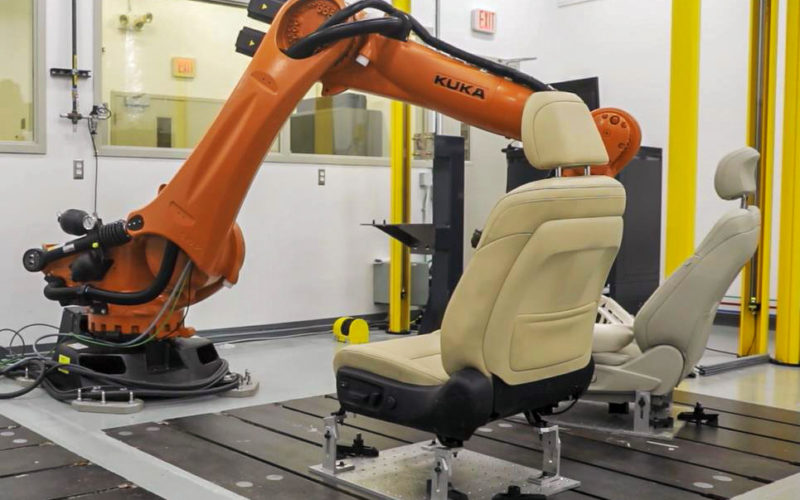 Automotive seating comfort test lab